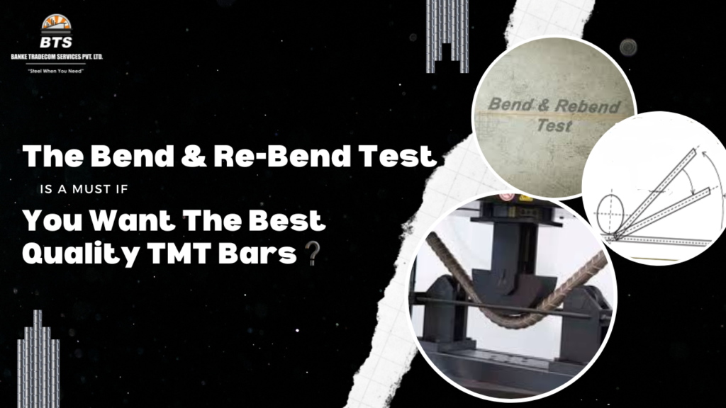 What is the bend and re-bend test of steel? Procedure